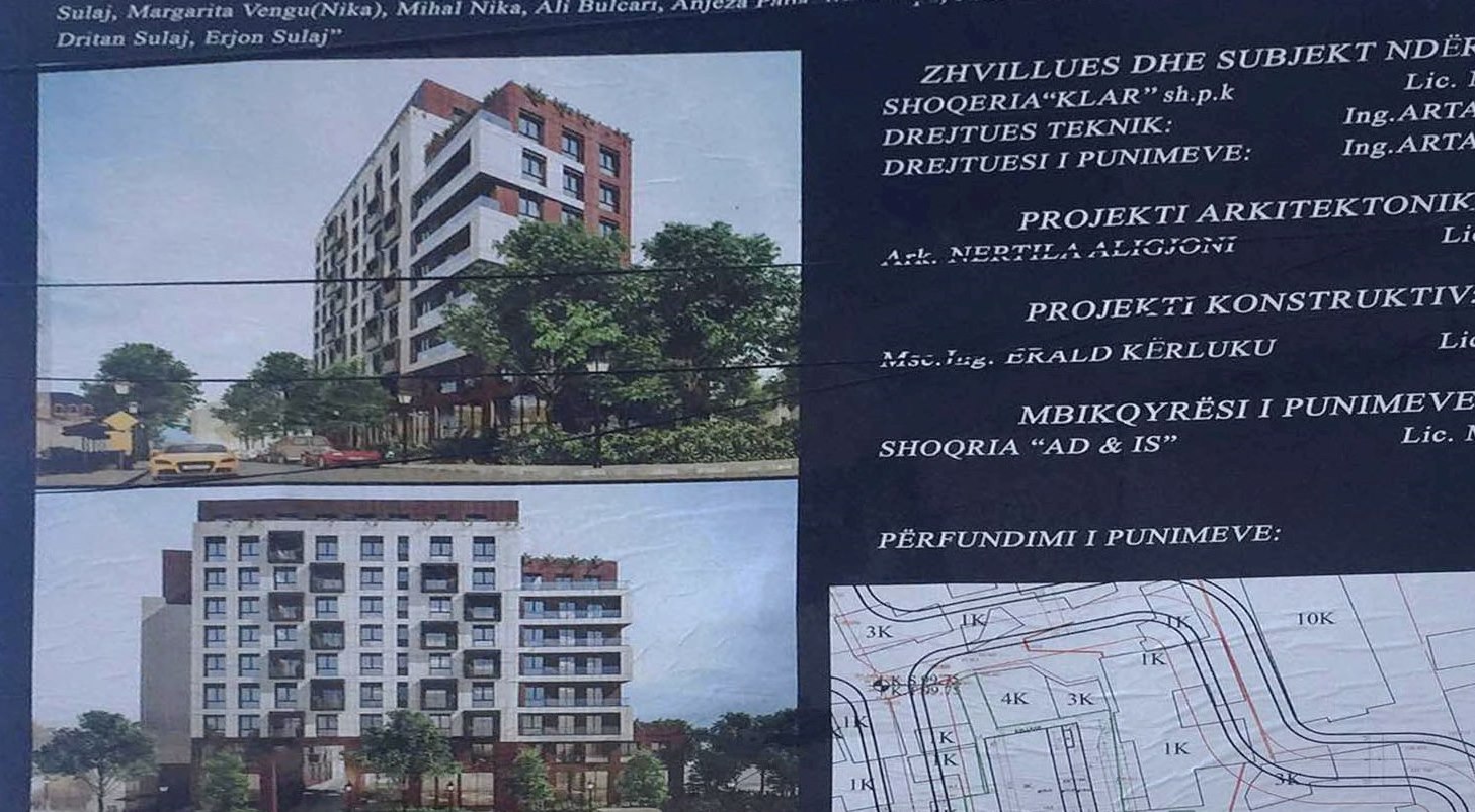 KLAR shpk - Godine banimi dhe sherbimi 6,9 dhe 10 kate ne rrugen Besim ...