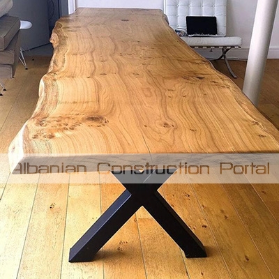 Tavoline e madhe me dru masiv per restorante | ART DRU