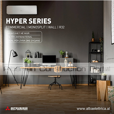 Kondicioner monosplit mural per dyqan Mitsubishi | Albaelettrica