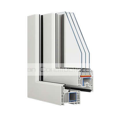 Profil per dritare me izolim maksimal te zhurmave Veka PVC Softline 82 ...