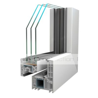 Profil pvc per dritare me kornize qe mund te fshihet ARTLINE 82 VEKA ...