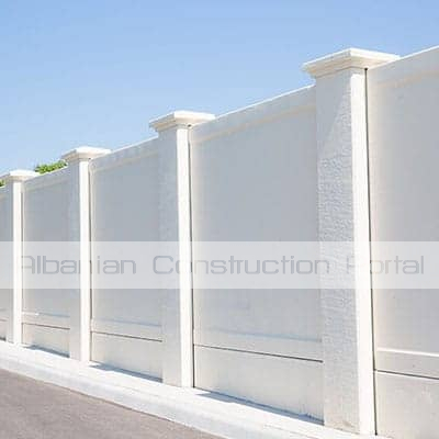 Mur parafabrikat me materiale betoni dhe celiku | Alstone