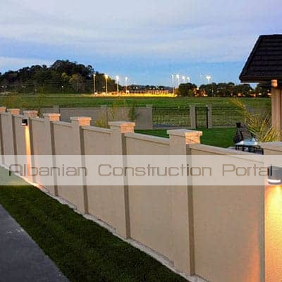 Mur parafabrikat me materiale betoni dhe celiku | Alstone