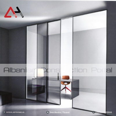 Dere xhami me rreshqitje me varje | Art Home