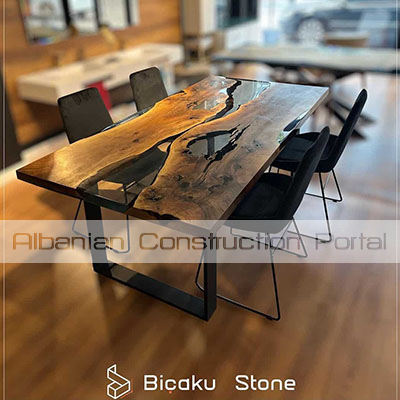 Tavoline druri me punim rezine | Bicaku Stone