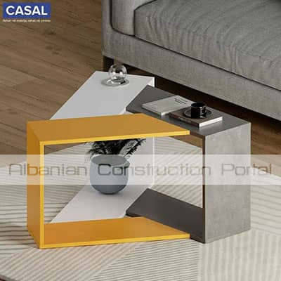 Tavoline mesi moderne, kompozim me tre pjese | CASAL