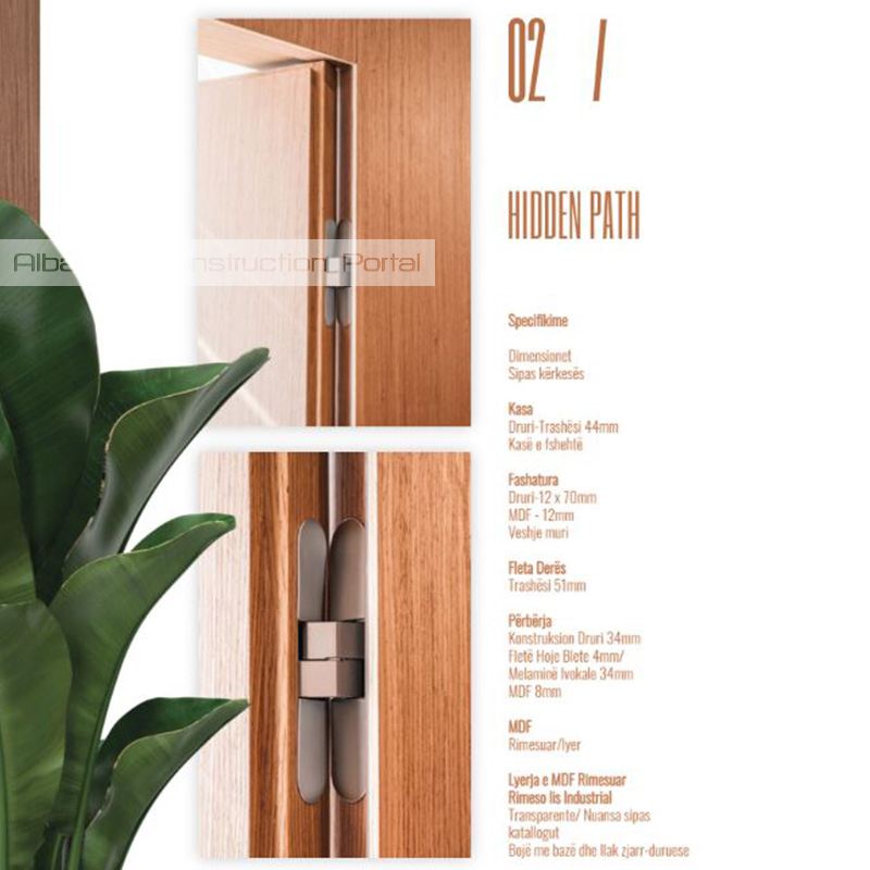 Dere filomuro mdf rimeso lis industrial Hidden Path | Dulcigno Doors