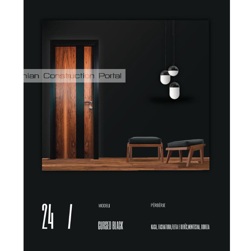 Dere mdf e rimesuar arre Cursed Black | Dulcigno Doors