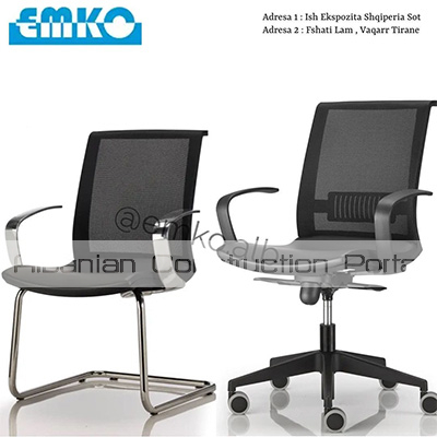 Karrige zyre model slite dhe rrotulluese me rrota | Emko