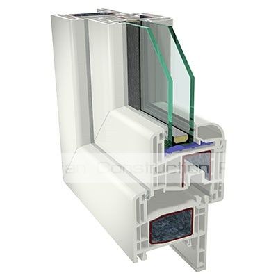 Sistem profili pvc GEALAN S8000 me kase me fashature te integruar ...