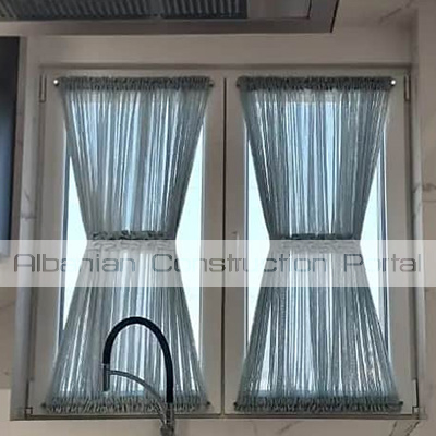 Kortinka lino punim me dore | Gesart Home