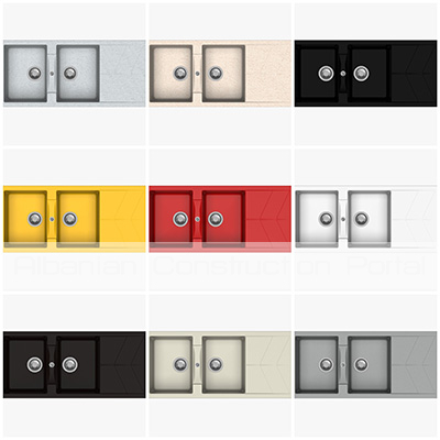 Lavapjate graniti me dy gropa dhe kullese enesh | Ideal