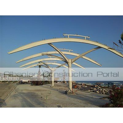 Tende metalike per parking - Metal parking tent in Albania | KMPK
