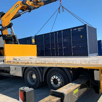 Kamion me vinc per ngritje dhe transport kontenieri | Kledi Crane