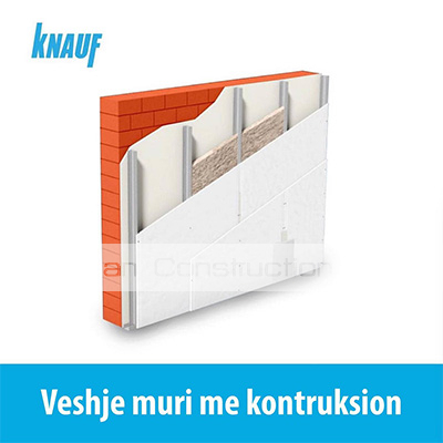 Veshje muri me konstruksion Knauf W623 | Knauf Albania