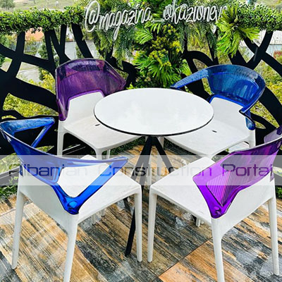 Set karrige plastike me tavoline HPL per lokal | (Magazina e Okazioneve ...