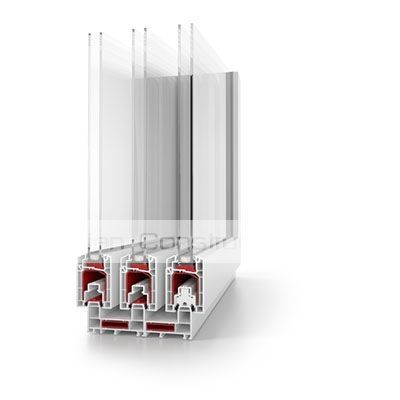 Dritare me tre xhama PVC Aluplast | Nesim