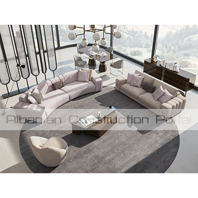 Divan modern me forme te harkuar LISA | Nill's Albania