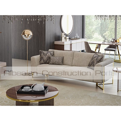 Divan per sallon me kembe metalike gold Aura | Nill's Albania