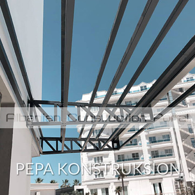 Tende me strukture metalike per verande| Pepa Konstruksion