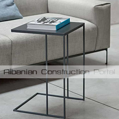 Tavoline metalike per sallon me dizajn te thjeshte, Doimo Salotti ...