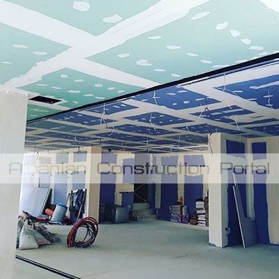 Tavan i varur (Knauf D112) me pllake Diamant, Kunder Lageshtires dhe ...
