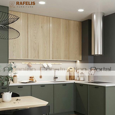 Kuzhine mdf me lyrje dhe melamin | Rafelis Furniture