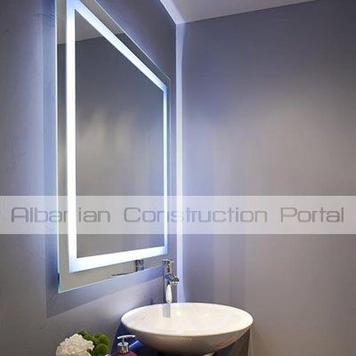 Pasqyr xhami me ndricim per tualete | Rinisa 2000