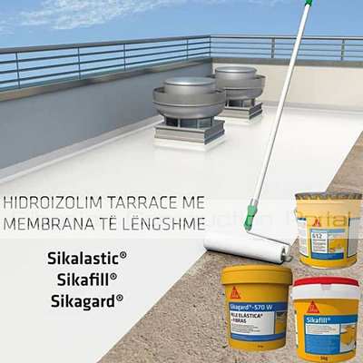 Membrane e lengshme per hidroizolim tarrace Sika Fill | Sika Albania shpk