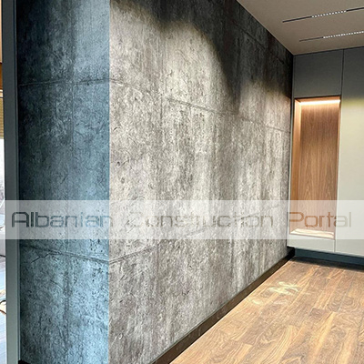 Leter murale imitim betoni | Studio Parruca