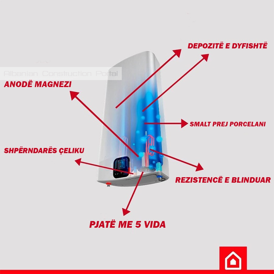 Velis Evo Plus vertikal ose horizontal | Thermo Group Albania