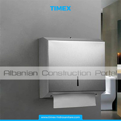 Dispenser letre prej inoksi per tualet publik | Timex