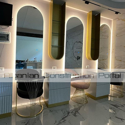 Pasqyra per parukeri me led | Vellezerit Lama