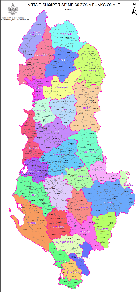 Harta e re territoriale, 5 propozimet per ndarjen e Shqiperise
