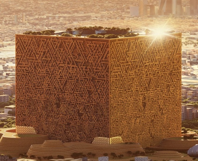Mukaab, kulla super e larte ne forme kubi ne Arabine Saudite